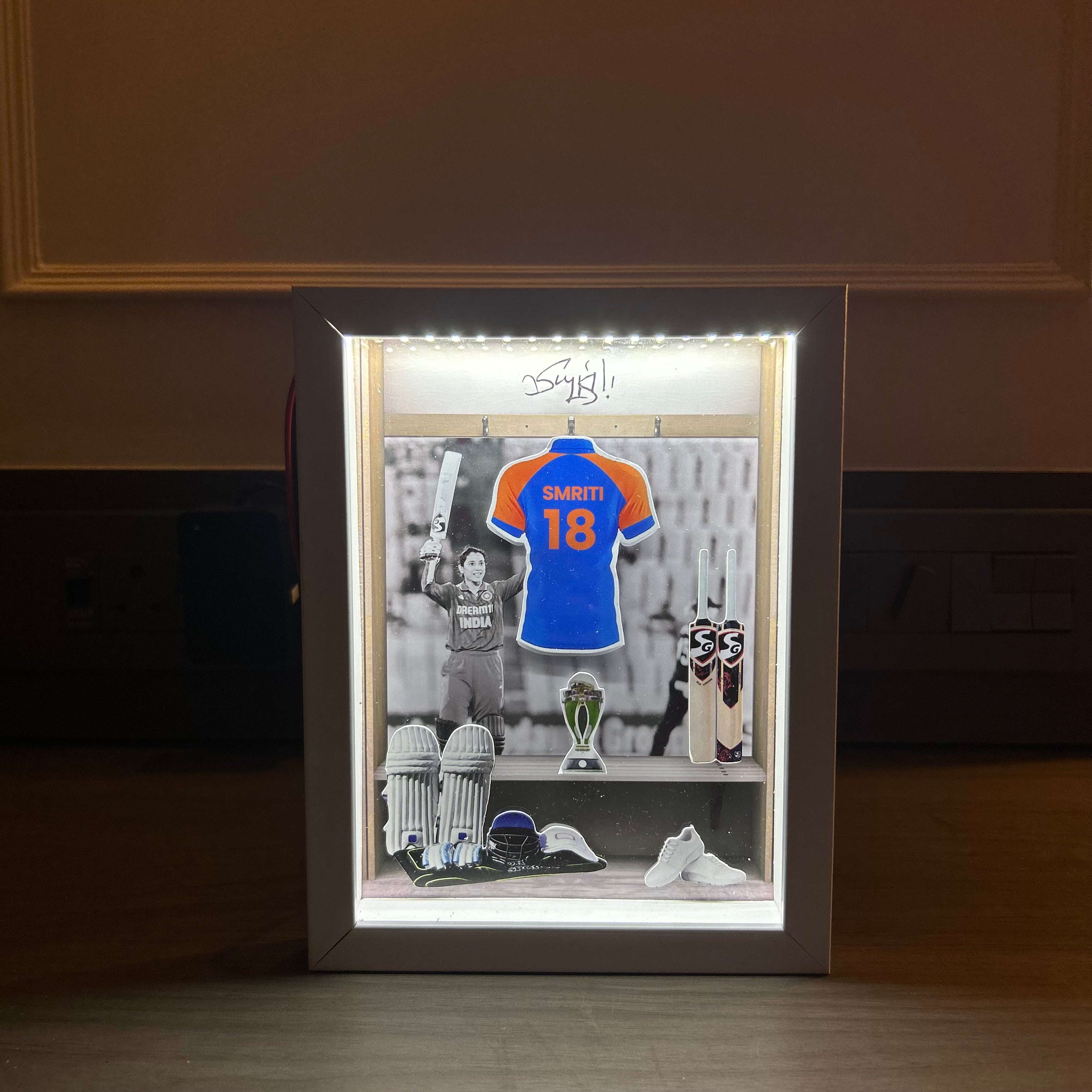 Smriti Mandhana Frame – artbykrii