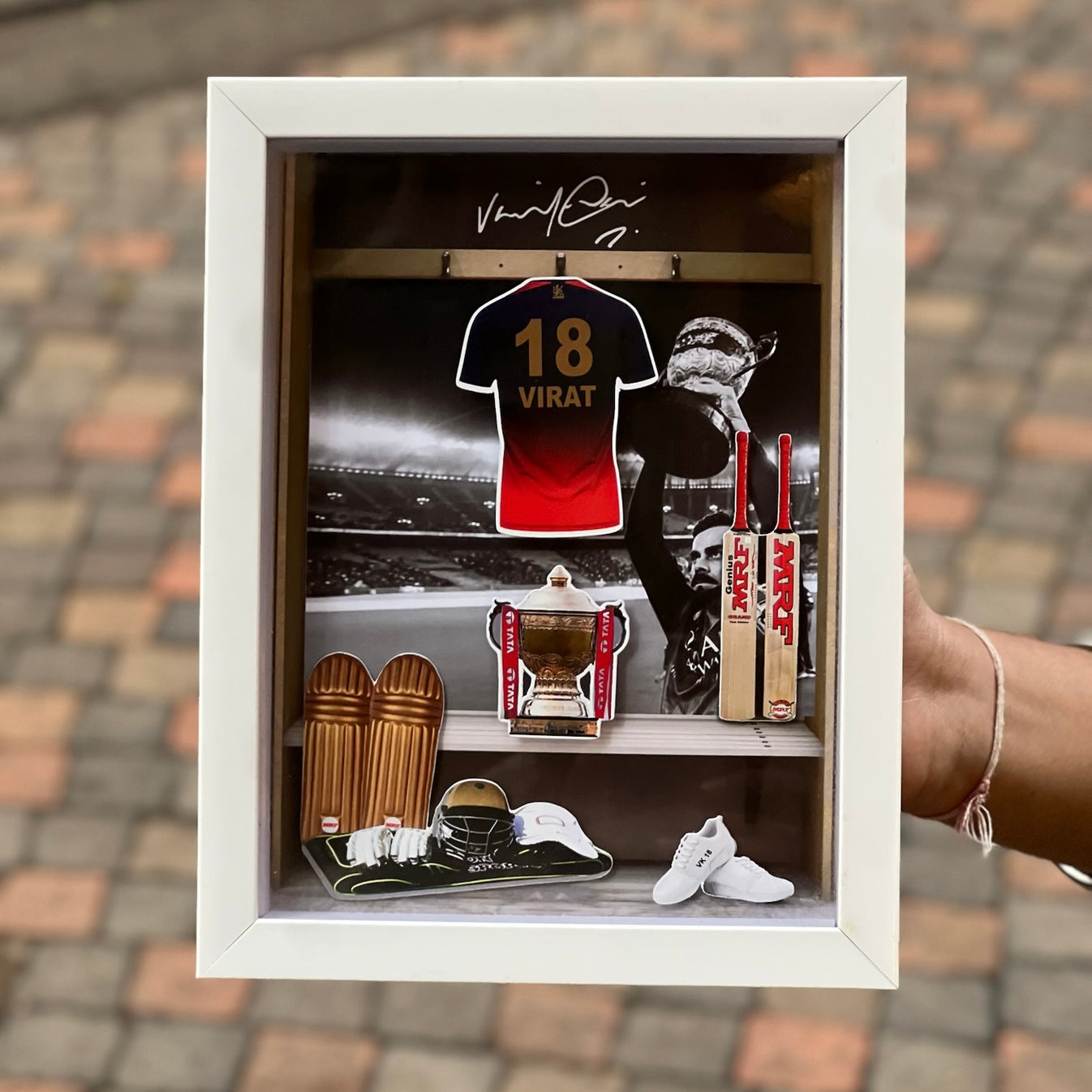Virat Kohli RCB frame - 3D – artbykrii
