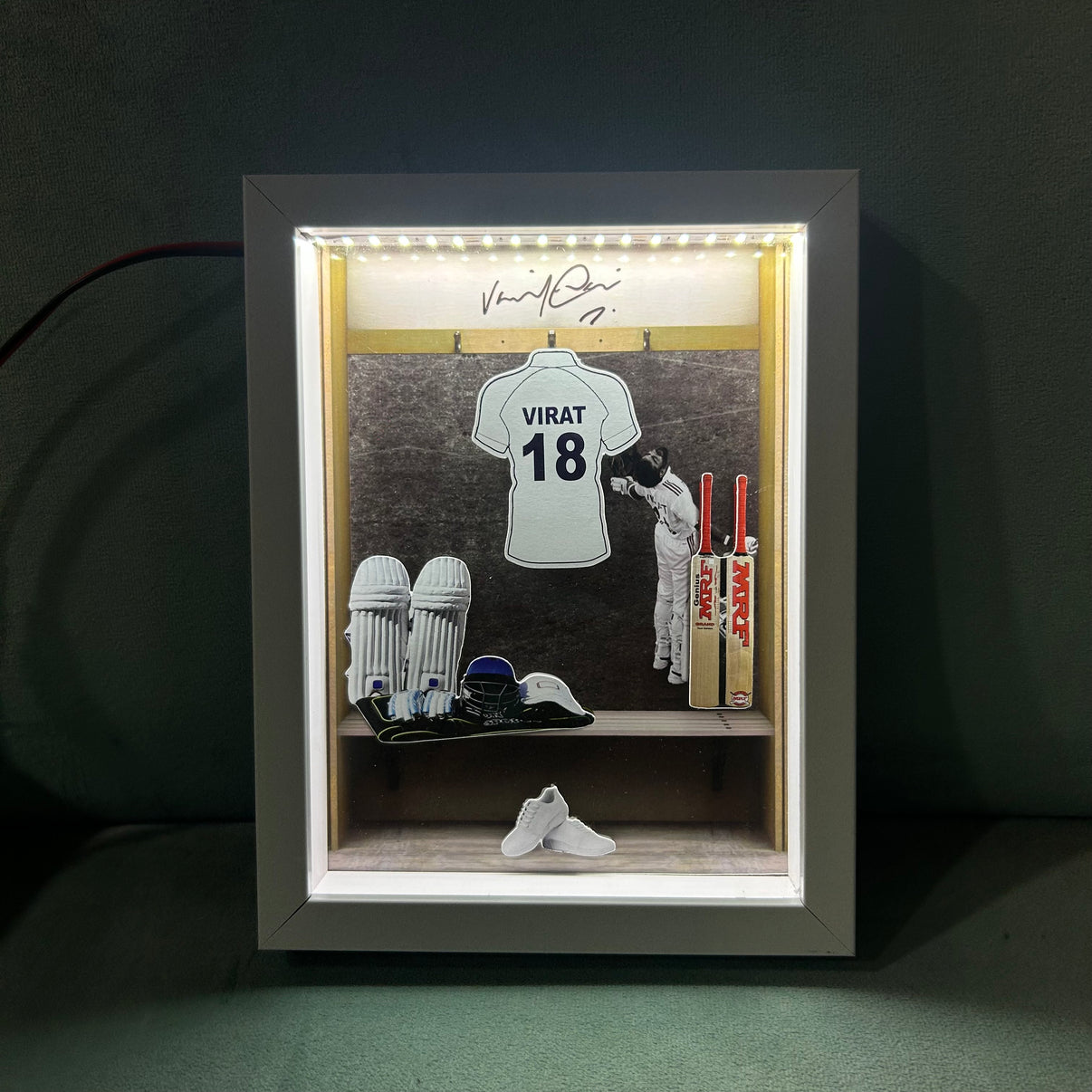 Virat Kohli Test Cricket frame - 3D – artbykrii